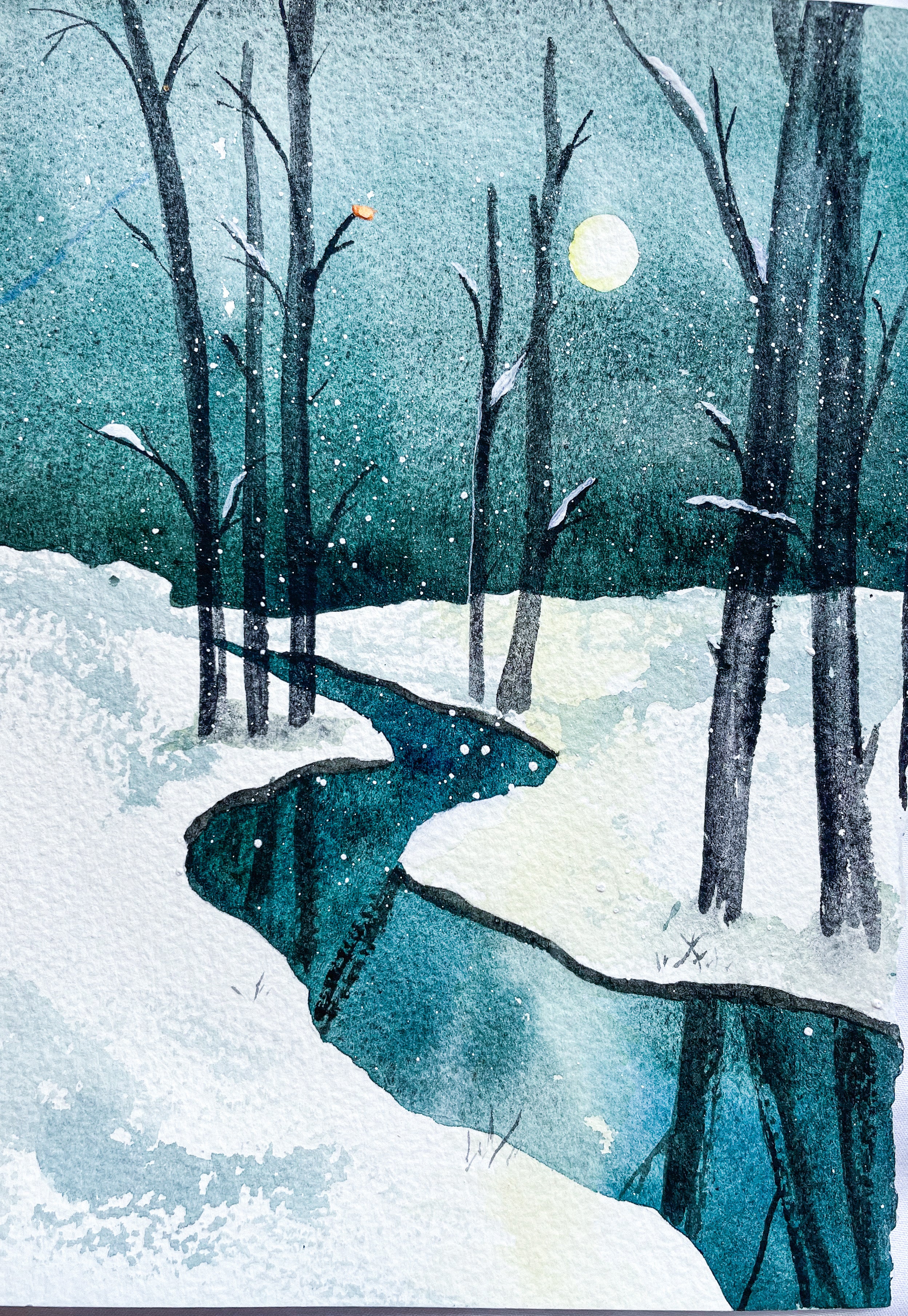 winter watercolours