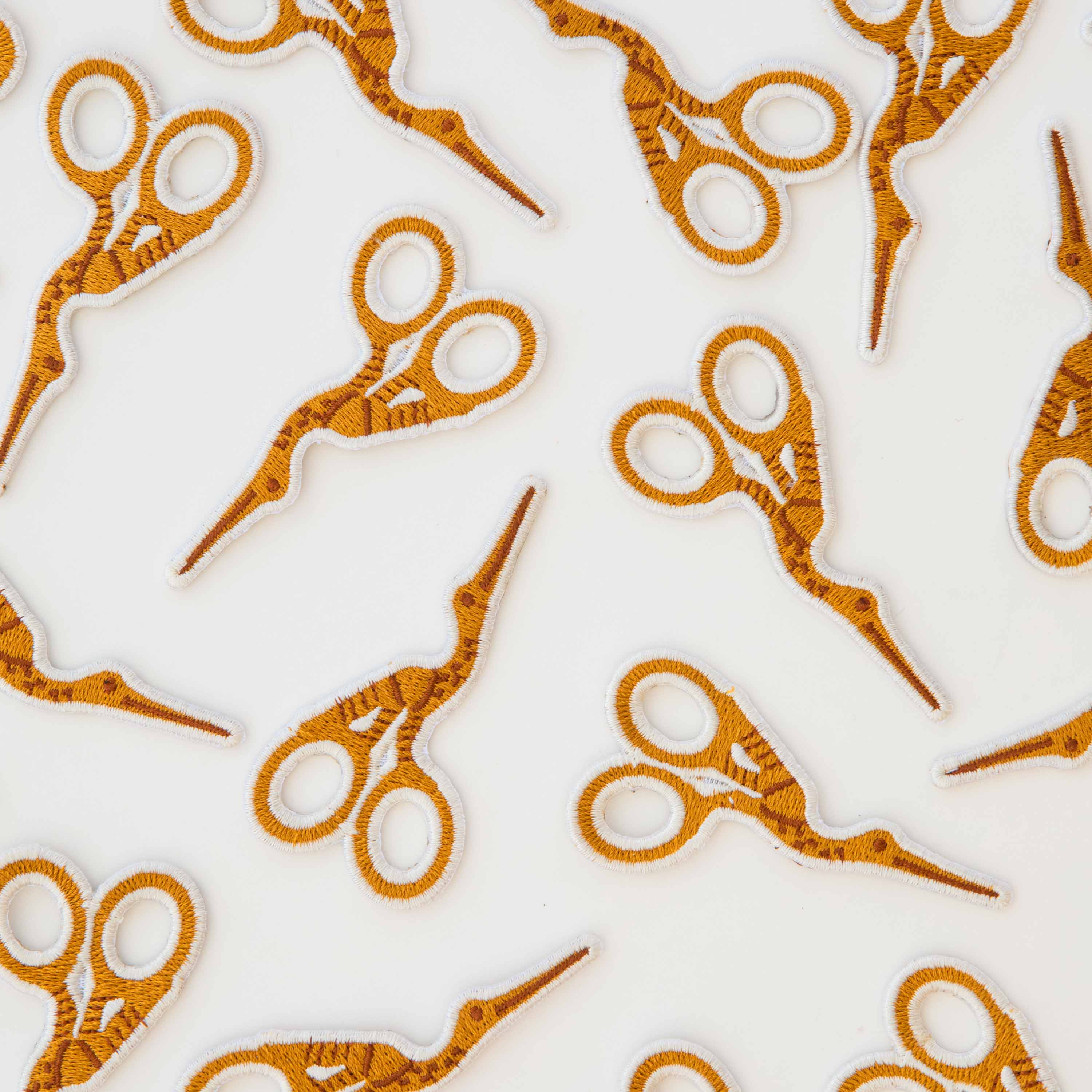 Stork Scissor Iron-On Patch – Wyldwood Creative