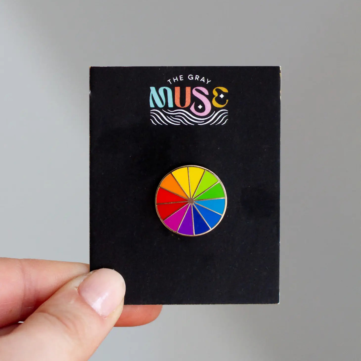 Mini Color Wheel Enamel Pin – Wyldwood Creative