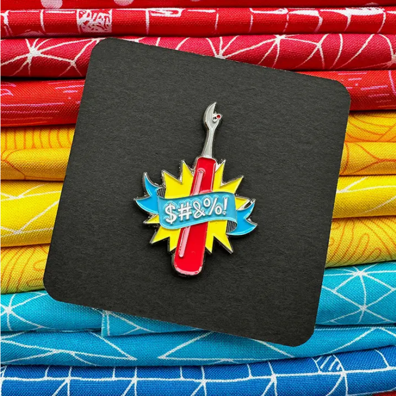 Seam Ripper - Enamel Pin – Wyldwood Creative