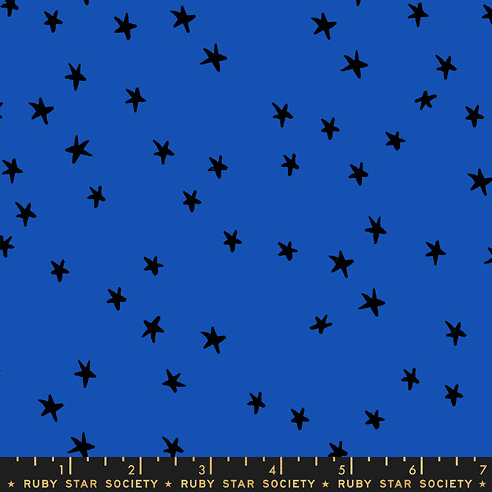 Starry Fabric in Blue Ribbon | Royal Blue Star Cotton | Ruby Star ...