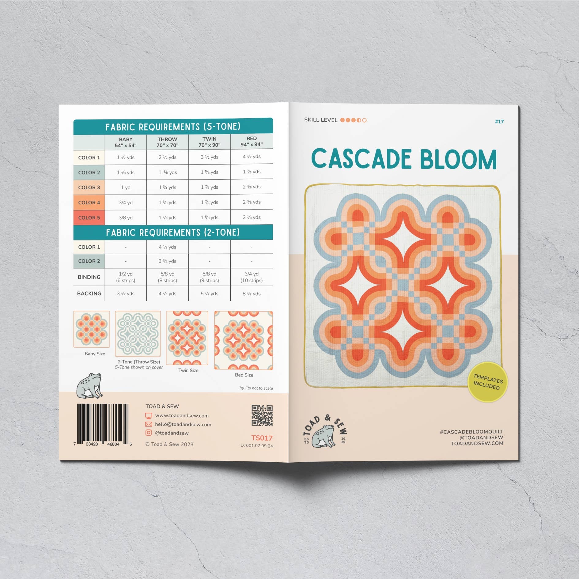 Cascade Bloom Quilt Kit - Cover-ish – Wyldwood Creative