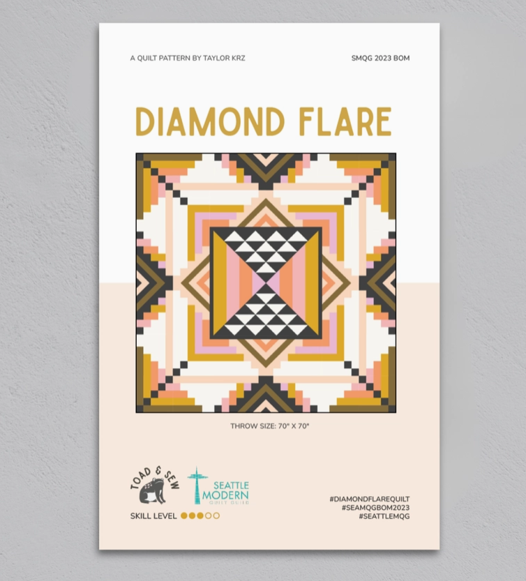 Diamond Flare Quilt Printed Pattern – Wyldwood Creative